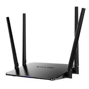 wavlink ac1200 wireless wifi router, 5ghz+2.4ghz dual band wifi 5 router with 4x5dbi antennas, 10/100mbps wan/lan, supports router/ap/repeater mode, beamforming tech