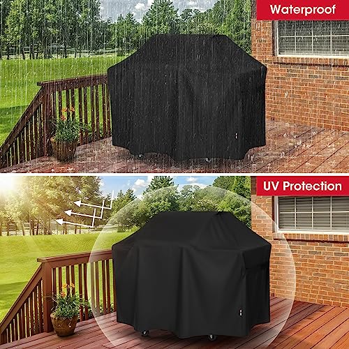 Unicook 63 Inch Grill Cover for Weber Genesis 300 Series and New 2022 Genesis 300 Grills, Outdoor BBQ Grill Cover, Heavy Duty Waterproof Fade Resistant Barbecue Cover, Compared to Weber 7757