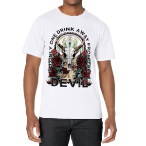 Western Boho Bull Head Skull T-Shirt