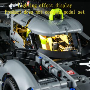 GEAMENT LED Light Kit Compatible with Lego Peugeot 9X8 24H Le Mans Hybrid Hypercar - for Technic 42156 Model Set (Model Set Not Included)