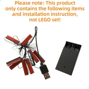 GEAMENT LED Light Kit Compatible with Lego Peugeot 9X8 24H Le Mans Hybrid Hypercar - for Technic 42156 Model Set (Model Set Not Included)