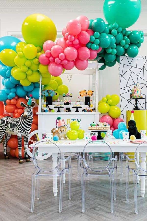 Ponamfo Green Balloons Garland Kit - 154 Pcs 5/10/12/18 Inch Latex Balloon Arch Kit as Birthday Party Balloons Gender Reveal Balloons Baby Shower Balloons Wedding Anniversary Bridal Shower Party