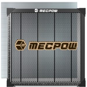 mecpow honeycomb laser bed, 440x440mm honeycomb working table for most laser engraver, durable steel honeycomb panel for fast heat dissipation, desktop-protecting, 17.3''x17.3''x0.87''