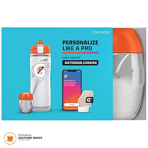 SOUTHERN BASICS Gatorade Gx Hydration System, Non-Slip Gx Squeeze Bottles Or Gx Sports Drink Concentrate Pods (4 Count) (Glacier Freeze Zero)