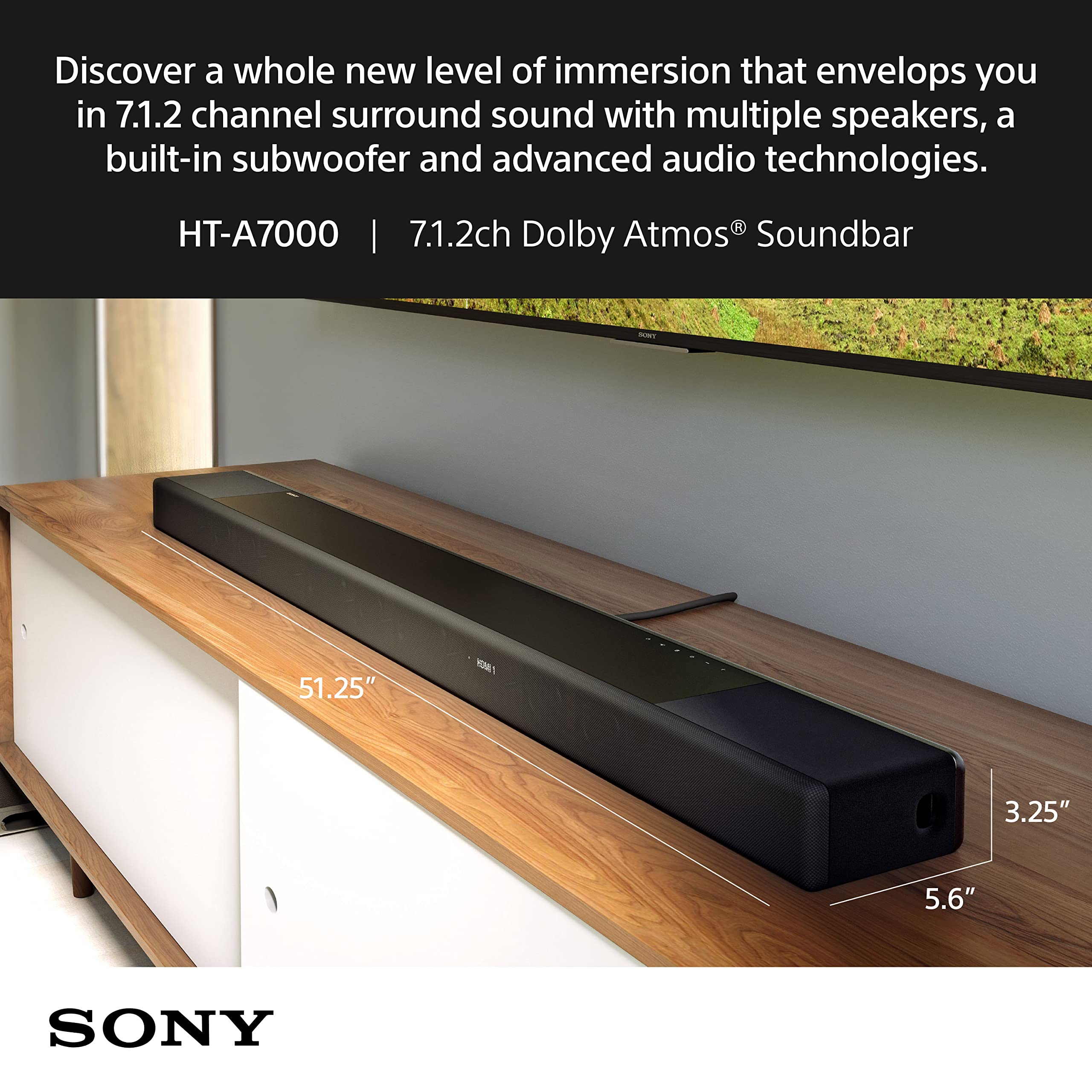 Sony 98 Inch BRAVIA XR X90L Full Array LED 4K HDR Google TV HT-A7000 7.1.2ch Dolby Atmos Sound Bar