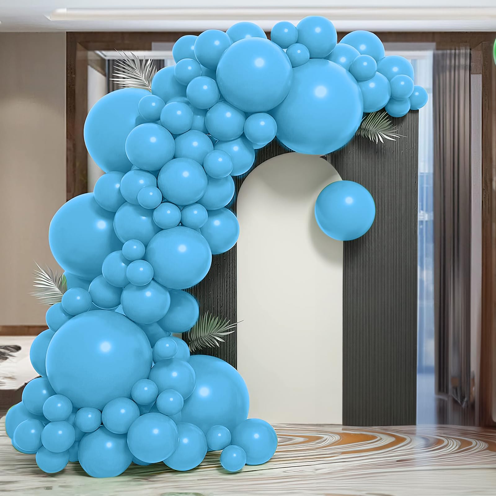 Blue Balloons, 50 PCS, Blue Balloons 5 Inch, Light Blue Balloons, Baby Blue Balloons, Sky Blue Balloons, Balloons for Arch Decoration, Balloons for Birthday Wedding Baby Shower Party Decorations