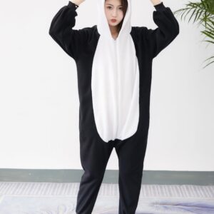 Joyxiamunicorns Unisex Adult Panda Animal Onesie Pajamas Cosplay Costumes Halloween Christmas One-Piece Sleepwear M