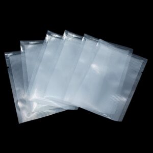 FERENLI 1000 Pieces Vacuum Sealer Bags for Food Storage Open Top Clear Plastic Flat Pouches Bulk Food Packaging Bags with Tear Notch 2.7x3.9 inch