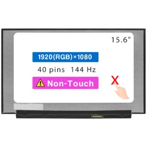 screen replacement for lenovo ideapad gaming 3 15arh7 model 82uk 15.6" fhd 1920×1080 40 pin 144hz lcd non-touch screen display panel