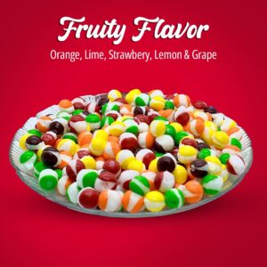 Freeze Dried Candy Skittles - Assorted Original Flavors Snack - Orange, Lemon, Grape, Strawberry and Lime, Perfect for Holidays, Traveling, Camping or as a Sweet Treat Gift, (8oz)