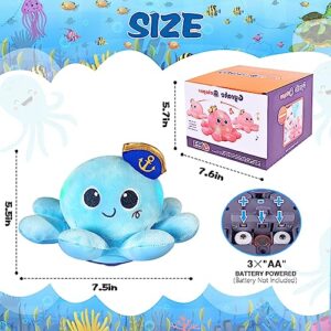 Baby Infant Crawling Walking Toys,MOJINO Tummy Time Plush Octopus Toy Gifts 3 4 5 6 7 8 11 12 Babies Walker Boy Girl 3-6 6-12 Learning 9-12 12-18 Toddler 36 Months Old Music Development Birthday Gift