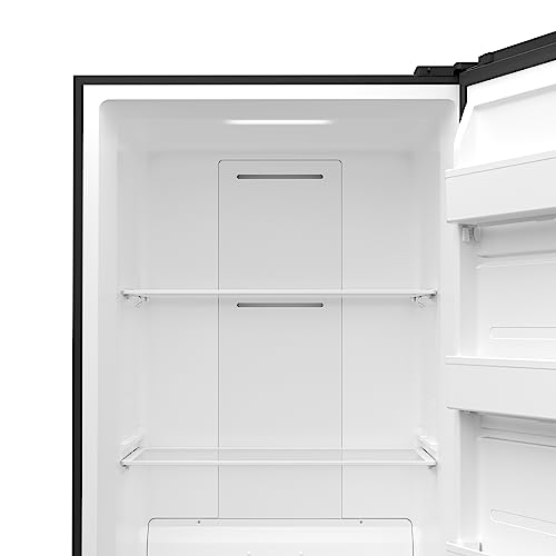 KoolMore KM-RUF-21S 21 cu. ft. Upright Convertible Freezer/Refrigerator, 2-in-1 Appliance, Storage for Fresh or Frozen Food and Drinks, Clear Shelves and Drawers [Silver]