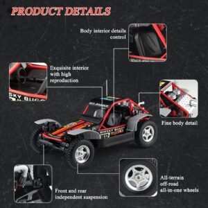 Leopmase RC Rock Crawler, 1:16 Scale Remote Control Car, 4x4 Offroad Crawler Remote Control Truck for Adults 280 Carbon Brush High-Speed Motor, All Terrains Vehicle Kids Age 8-13 Gifts