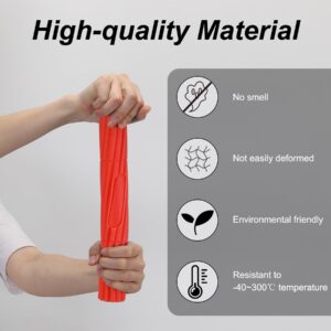 Flex Therapy Bar Strengthener, Tennis Elbow Physical Therapy Bar, Resistance Bar for Golfers Elbow, Tendonitis, Wrist, Forearms Pain Relief (Orange Red)