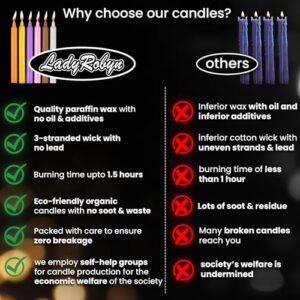 Spell Candles (Set of 20, Multi-Colored)