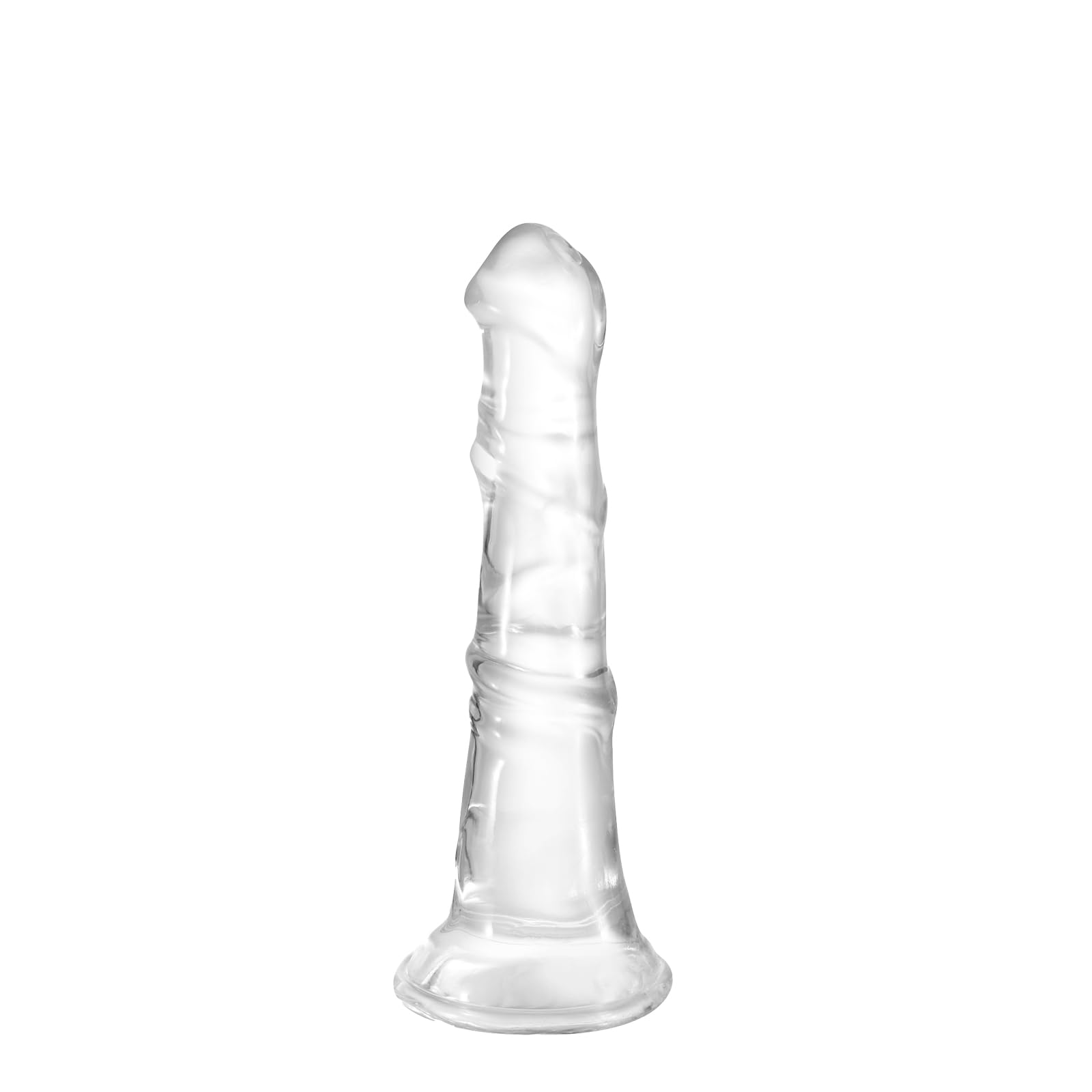 Realistic Anal Dildo for Women, Clear Horse Dildo G Spot Stimulation with Strong Suction Cup, Lifelike Jelly Dildo Vagina Sex Toy Penis Dildo Butt Plug for Female Men Masturbating (7.78in)