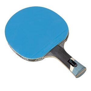 STIGA Pro Carbon Performance-Level Table Tennis Racket with Carbon Technology for Tournament Play - Red and Blue Colors