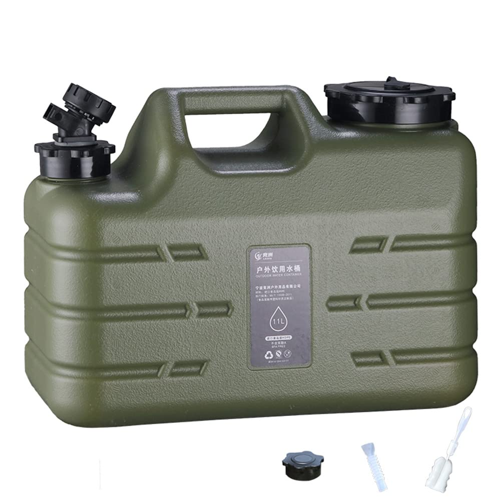 Orgonite Water Storage Containers, Camping Water Container, Portable Water Tank with Faucet Camping Bucket with Tap Water Jug with Spigot BPA Free Emergency Water Storage for Outdoor Camping Hiking