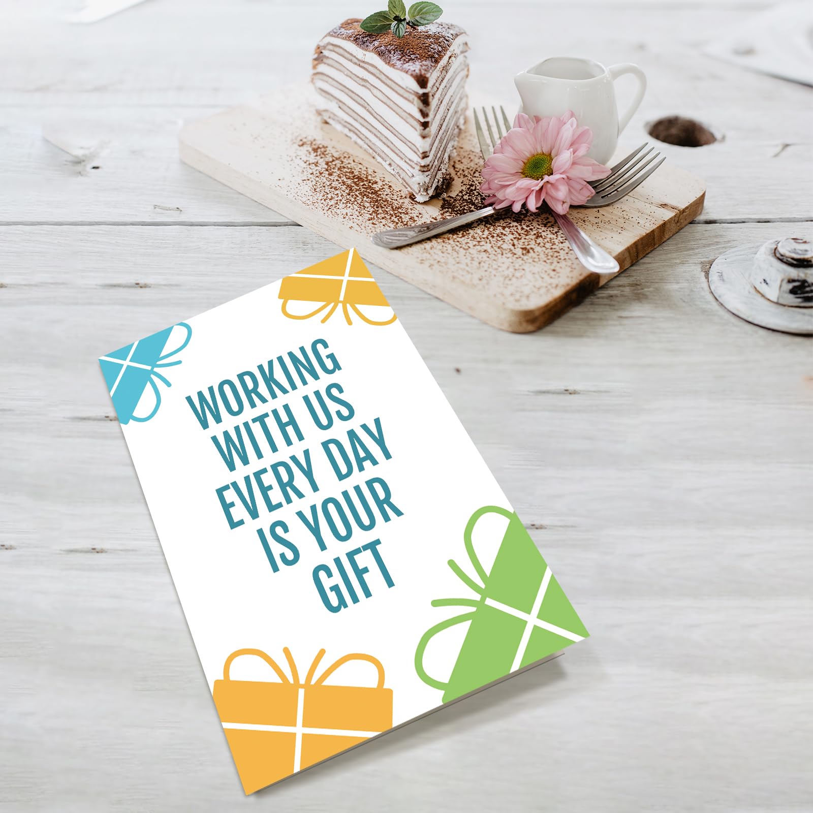 Funny Birthday Card for Coworker, Hilarious Birthday Card for Boss, Humorous Coworker Card, Working With Us Everyday Is Your Gift