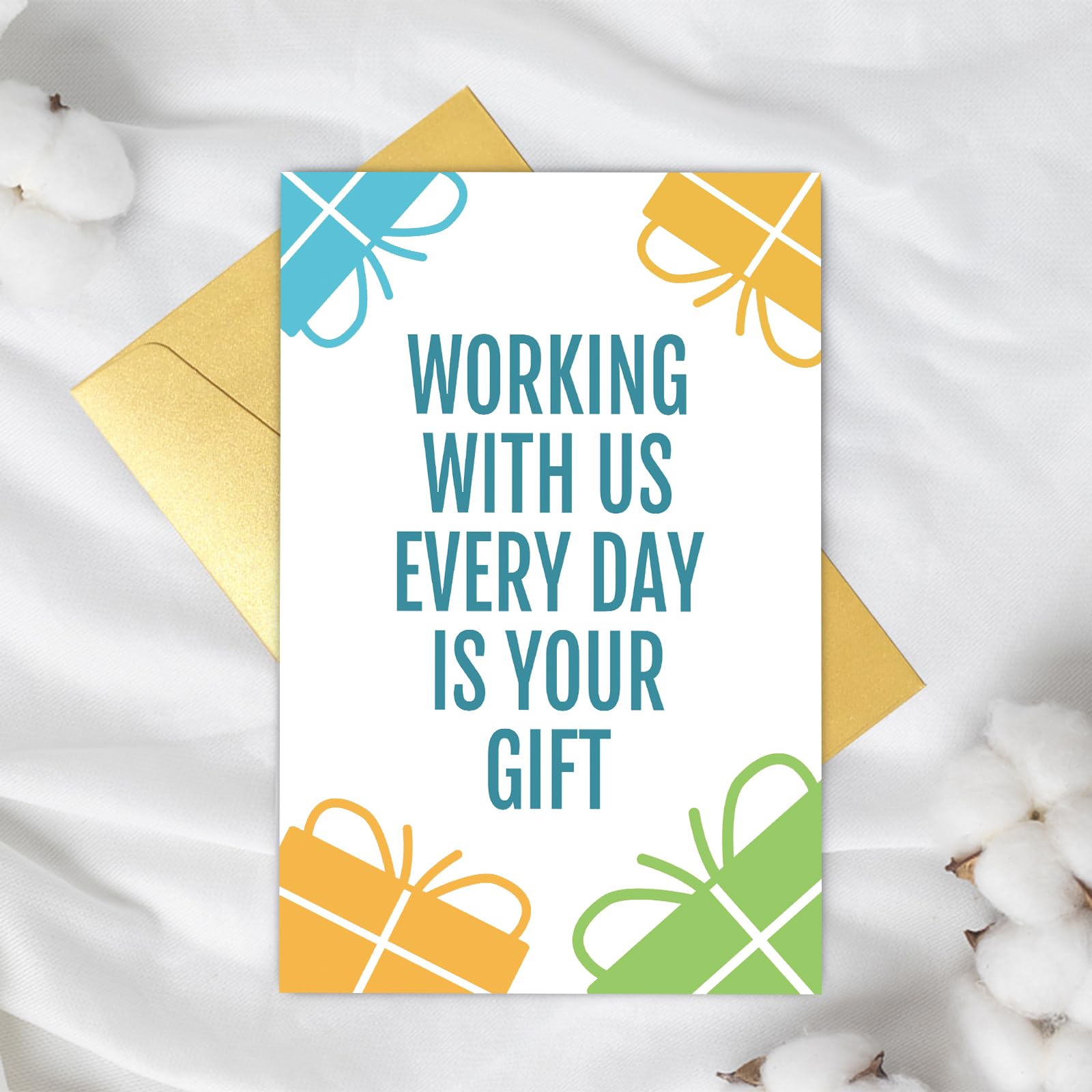 Funny Birthday Card for Coworker, Hilarious Birthday Card for Boss, Humorous Coworker Card, Working With Us Everyday Is Your Gift