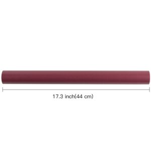 RUSPEPA Wine Red Wrapping Paper Solid Color- Mini Roll - for Christmas, Wedding, Birthday, Shower, Congrats, and Holiday - 17.5 Inches X 32.8 Feet