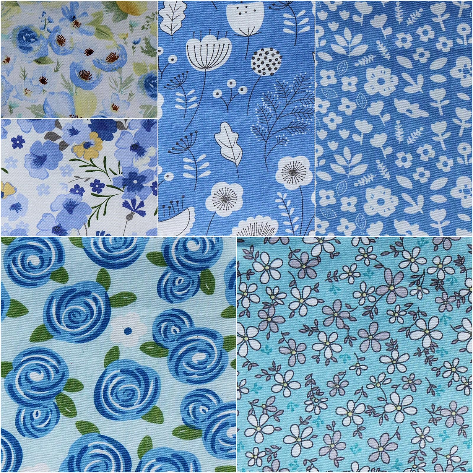 100% Cotton Boys Fabric Squares,5 inch Precut Quilt Floral Fabric Square Sheets for Quilting,Sewing Project,DIY Crafts(42Pcs) …