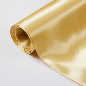 10 Yards 63" Wide Gold Silky Satin Fabric for Wedding,Decoration,Party,Fashion,Apparel,DIY Crafting,Sewing