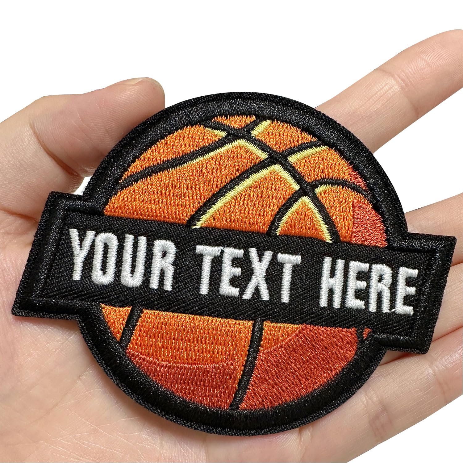 Custom Embroidered Patches,Personalized Your Name Tag Hook and Loop,3.5 in Iron On Sports Basketball Patch for Tactical Vest,Jacket,Hat,Backpack (Patch 1)