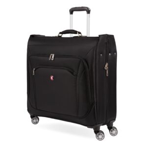 swissgear 7895 premium rolling garment bag, black, 24" spinner edition