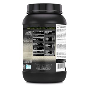 Amazing Muscle 100% Whey Protein Powder *Advanced Formula with Whey Protein Isolate Along with Ultra Filtered Whey Protein Concentrate (Cookie & Cream, 2 Lb)