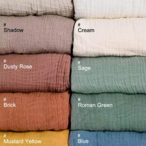 Muslin Pack and Play Sheets for Baby Boys and Girls 39"x27"x3", Neutral Muslin Cotton Pack N Play Mattresses Sheet with Boho Style, Soft and Breathable Comfort (Brick, Pack and Play Sheet)