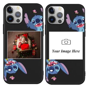 personalized picture customized phone case for samsung galaxy a40 case 5.9", cute anime cartoon custom photo silicone cover gift for women girls men boys family, design your own samsunga40 funda,black