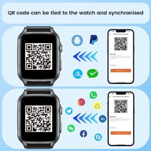 Smart Watch Men Fitness Tracker: 2.0“ Touch Screen Watches Waterproof for Call Heart Rate Blood Pressure Sleep Monitor Digital Step Sport Running Smartwatch Bluetooth Compatible Android with iOS Phone