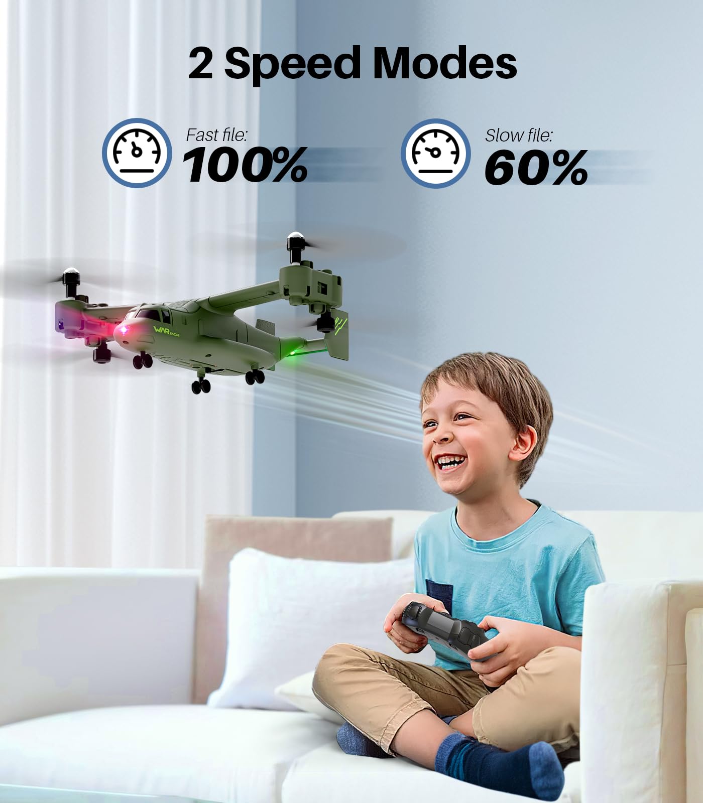 SYMA X550 Military RC Helicopters, 4CH Remote Control Helicopter with High & Low Speed, Multiple Stunt Flying, Altitude Hold and LED Light, Helicopter Model for Display and Collectibles, Green