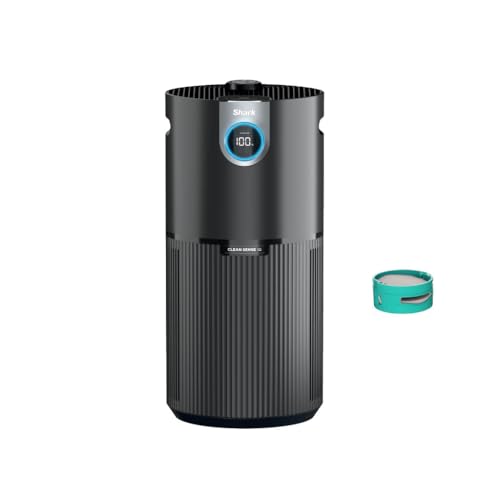 Shark HP232 Clean Sense Air Purifier MAX with Odor Neutralizer Technology, Allergies, HEPA Filter, 1200 Sq Ft, XL Room, Whole Home, Captures 99.98% of Particles, Allergens, Smells & More, Grey