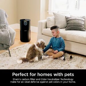 Shark HP232 Clean Sense Air Purifier MAX with Odor Neutralizer Technology, Allergies, HEPA Filter, 1200 Sq Ft, XL Room, Whole Home, Captures 99.98% of Particles, Allergens, Smells & More, Grey