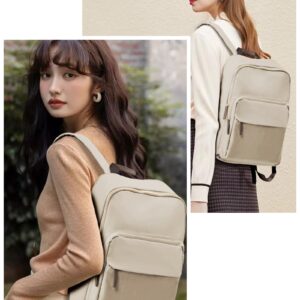 Laptop Backpack Women Teacher Backpack Work Computer Backpack with Laptop Compartment College Waterproof Anti Theft Backpack Casual Daypack Business Travel Backpack for Women Carry On Bag Khaki