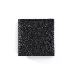 sterculia condom case for men gift pu leather square mini purse (black)