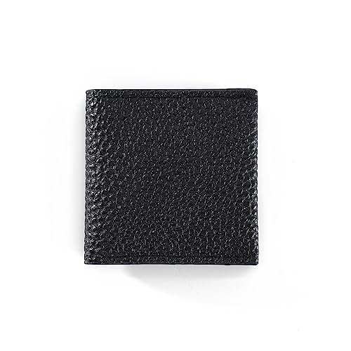 STERCULIA Condom Case for Men Gift PU Leather Square Mini Purse (Black)