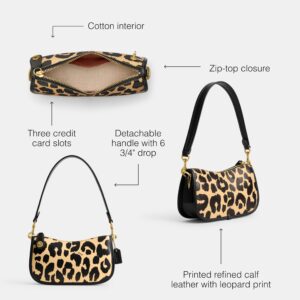 COACH Leopard Printed Leather Swinger 20, Leopard