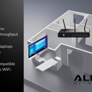 ALFA AWUS036AXM WiFi 6E USB 3.0 USB Adapter, AXE3000 Tri-Band 6Ghz/5.8GHz/2.4GHz, Wireless Gigabit Speed (Up to 3Gbps)