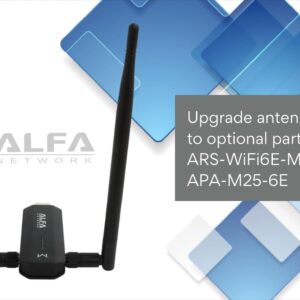 ALFA AWUS036AXM WiFi 6E USB 3.0 USB Adapter, AXE3000 Tri-Band 6Ghz/5.8GHz/2.4GHz, Wireless Gigabit Speed (Up to 3Gbps)