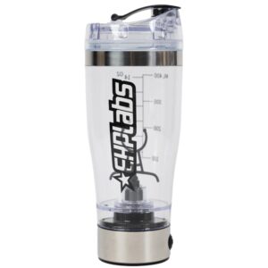 ehp labs electric protein shaker bottle - 15oz portable blender shaker - personal blender shaker - electric protein shaker bottle for meal replacement shakes