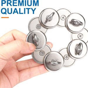 E BAVITE Magnetic Hooks, 100 LB（45KG） Heavy Duty Neodymium Magnet Hooks with Countersunk Hole Eyebolt, Perfect for Home, Kitchen, Workplace, Office and Garage, 20 Packs