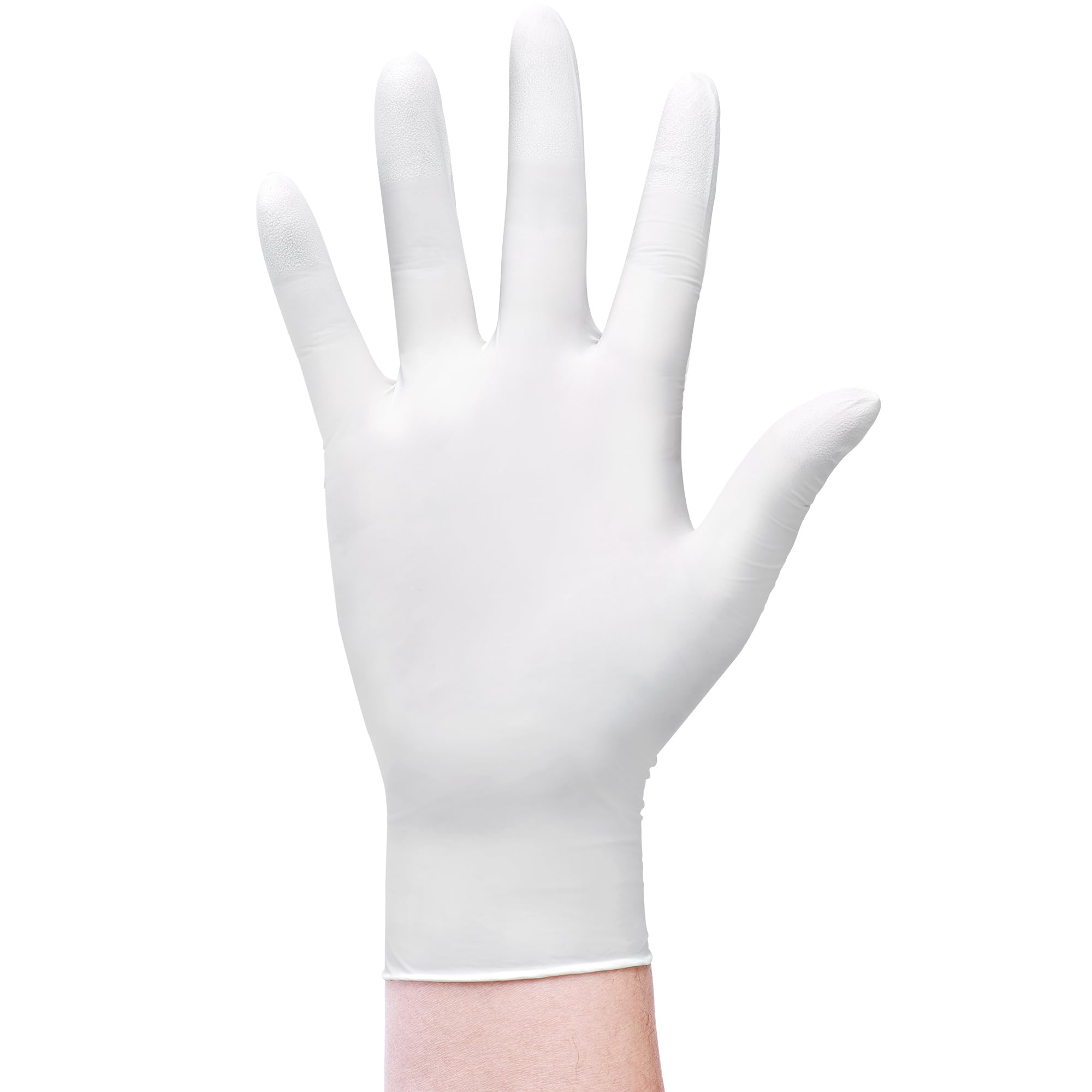 SwiftGrip Disposable Nitrile Exam Gloves, 3-mil, Large, Box of 50, White Nitrile Gloves Disposable Latex Free for Medical, Cleaning, Cooking & Esthetician, Food-Safe, Powder-Free, Non-Sterile