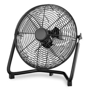 magshion 16.5" high-velocity metal floor fan 1596 cfm 3-speed industrial shop fan for garages, basements and gyms, black