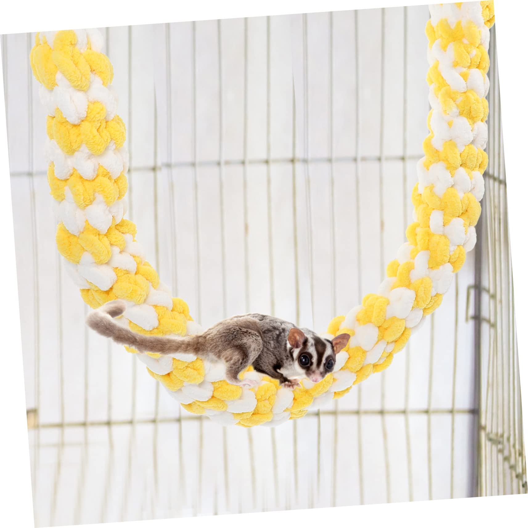 iplusmile Sugar Glider Climbing Rope Bearded Dragon Tank Accessories Bearded Dragon Accessories Turtle Tank Accessories Hamster Cage Climbing Rope for Hamster Cotton Rope Pet Cage Small Pet