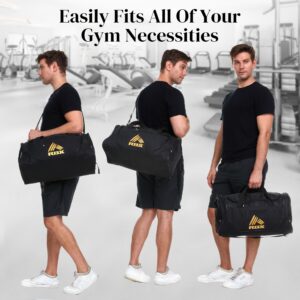 RBX Gym Bags for Men, Small Gym Bag for Women with Shoe Compartment, Duffle Bag for Travel, Sports Bag, Camping, Weekend, Carry On, Overnight Duffel Bag for Women with Shoulder Strap