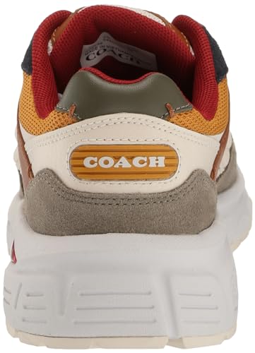 Coach Women's C301 Sneaker, Green/Buttercup, 9