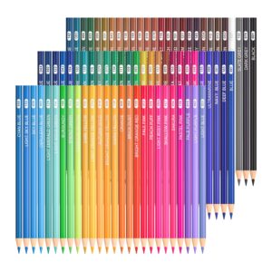 shuttle art 80 regular colored pencils, colored pencils for adult coloring, soft core color pencils, coloring pencils for adults kids artists beginners drawing coloring sketching